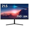 CRUA 22 inch FHD 1080P Computer Monitor - 75Hz VA Panel with 3-Side ...