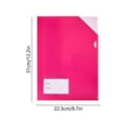 Clear Frosted L Shaped Plastic Folder Single Page Document Storage ...