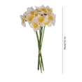 8-Stem Artificial Daffodil Bouquet Hand-Tied Wedding Home Table ...