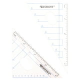 Westcott 5 Piece Geometry Set in Pouch, Blue and Gray, Math Tool Kits ...
