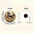 A Round Horse Magnet With Glossy Finish, Pvc Construction, Kitchen ...