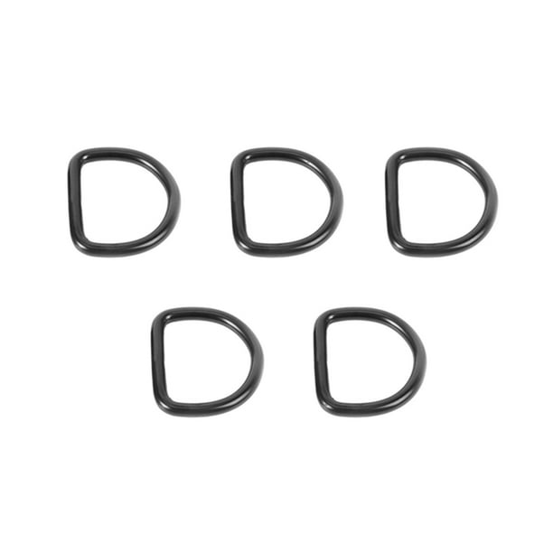 Elodie 5 Pieces Welded Heavy D Rings Black D Shape Buckle for Collars ...