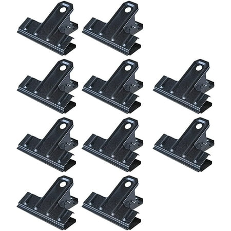 Lepai Matte Black Large Metal Bulldog Clips Paper Clamps for Chip Bags ...