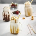 Comfy Package Biodegradable Colored Paper Straws for Large Milkshake ...