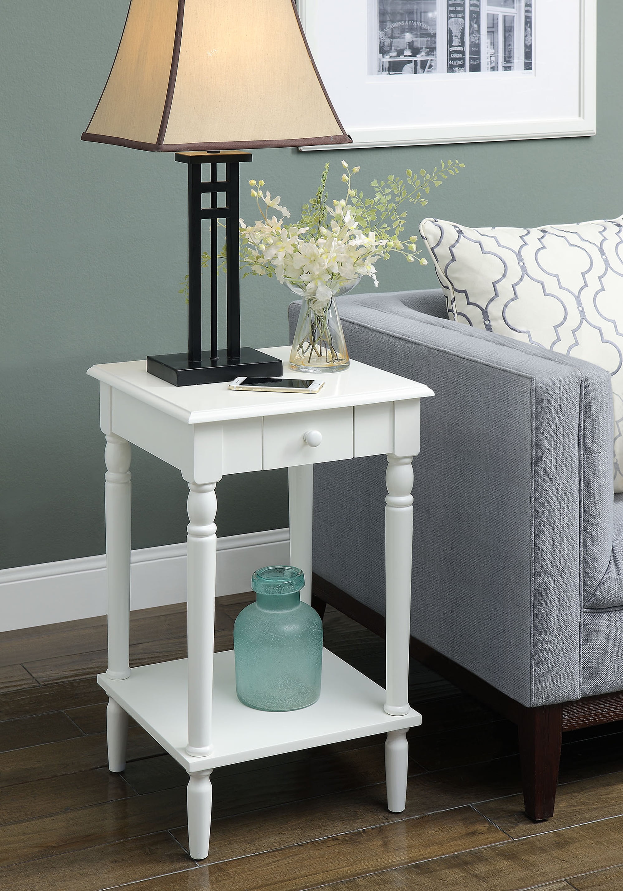 Convenience Concepts French Country End Table, Multiple Colors ...