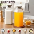 AOOOWER Practical Glass Pitcher With Easy Pouring Spout And Secure ...