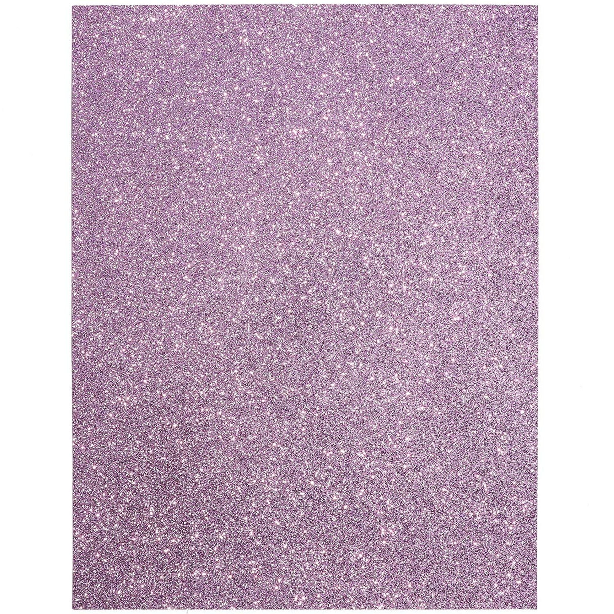 24 Pack Glitter Cardstock, 11 x 8.5 inches Purple Sparkly Single Sided ...