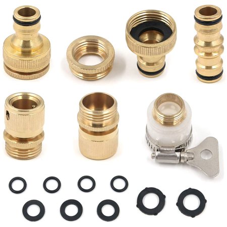 Garden Hose Quick Connectors Set,Brass 3/4" Water Pipe Joint ...