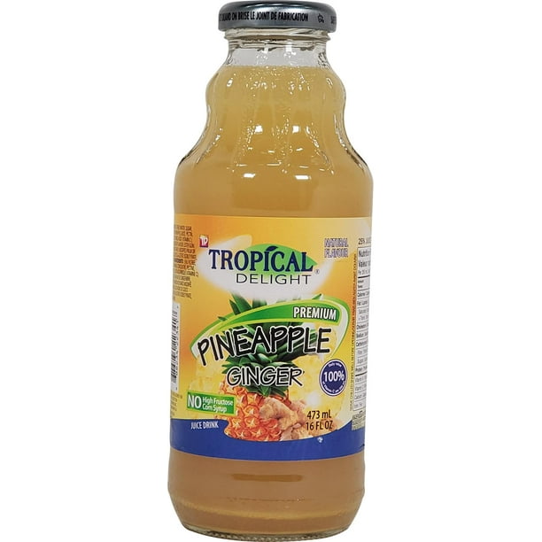 Tropical Delight Pineapple Ginger Juice, 473ml Pack of 12 - Walmart.ca