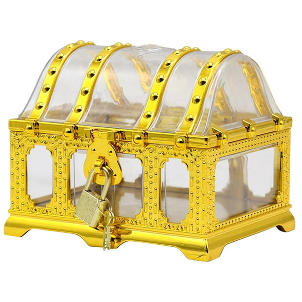 Transparent Pirate Treasure Chest Gift Box for Classroom Party Prop ...
