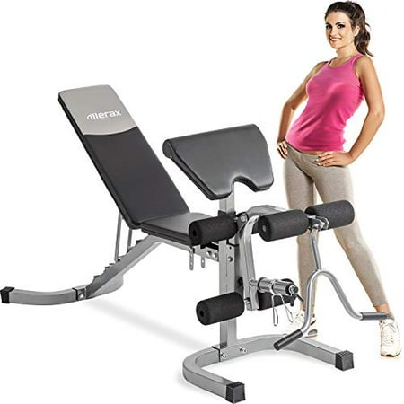 Merax Weight Bench with Leg Extension - 6+3 Positions Adjustable ...