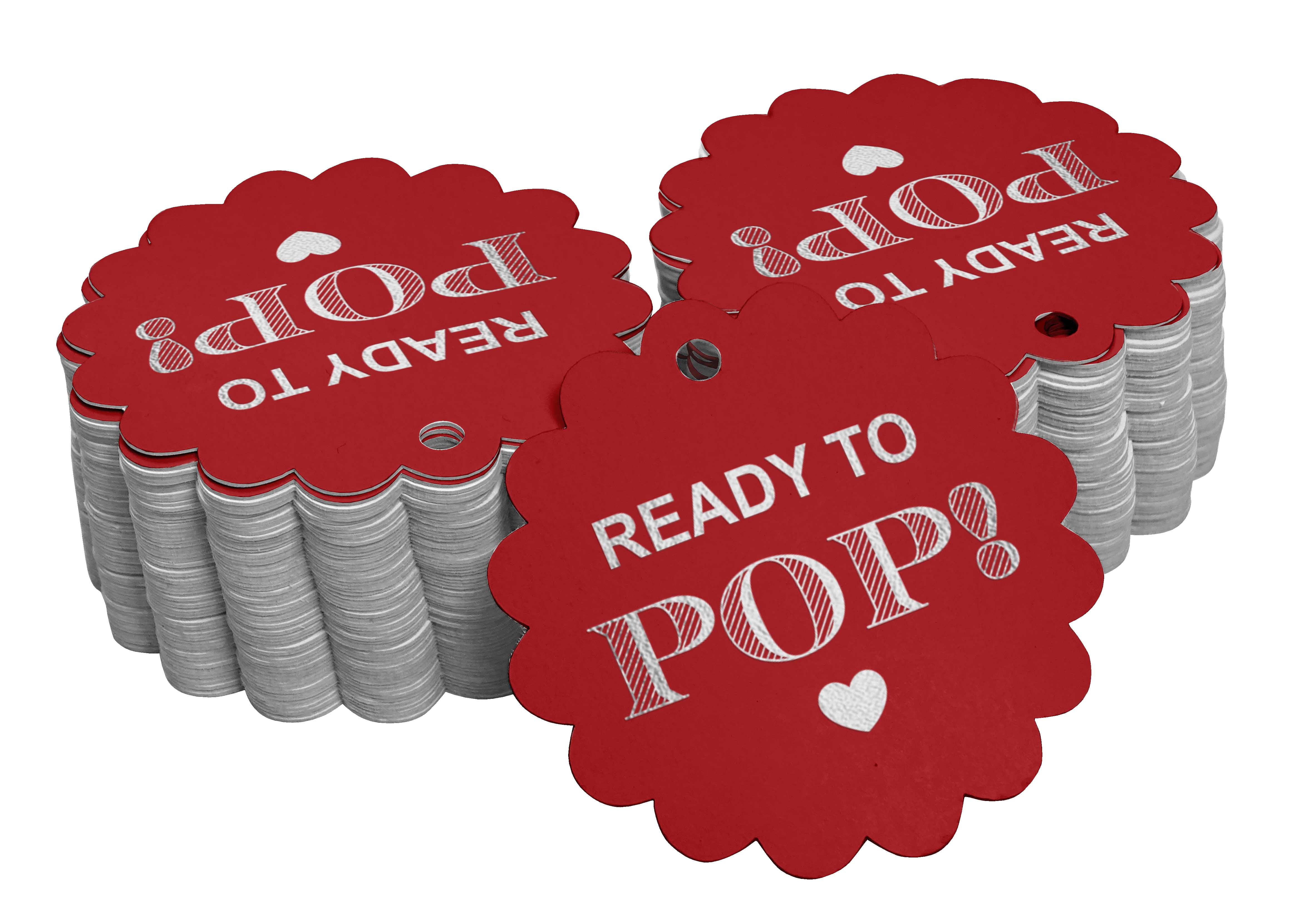 Inkdotpot Silver Foil Paper Hang Tags Ready To Pop Baby Shower Favor ...