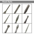 30Pcs 2.35mm Shank Titanium-Coated Diamond Burrs Set Rotary File Burs ...