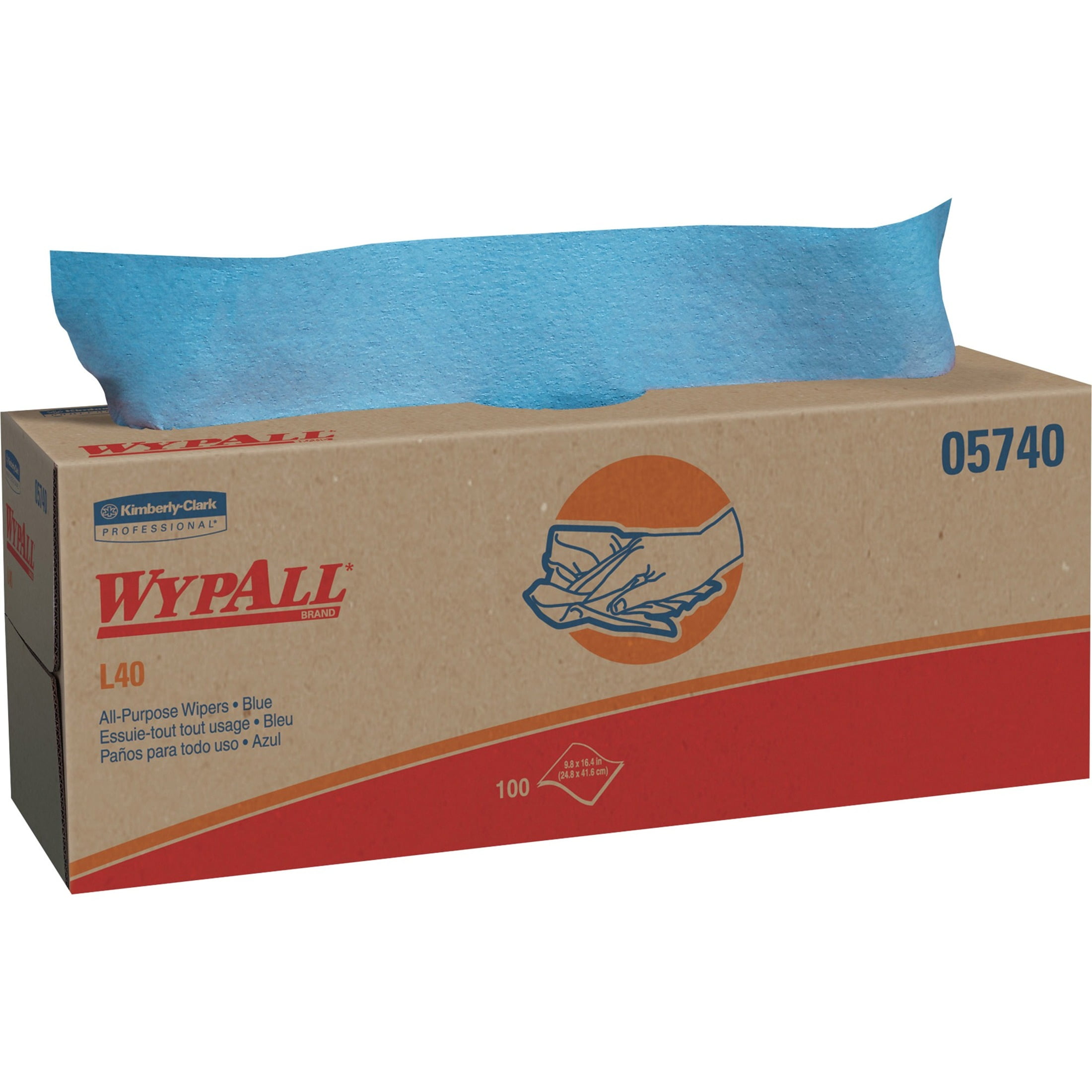 WYPALL Disposable Wipes,Double Re-Creped,PK9 5740 - Walmart.com