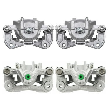 AutoShack Front and Rear New Brake Caliper Assembly with Bracket Set of ...