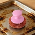 USUERY Stainless Steel Pot Scrubber with Short Handle Metal Sponge for ...
