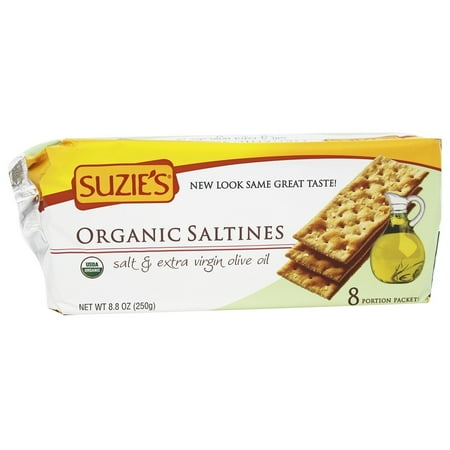 Suzie's - Organic Saltines Salt & Extra Virgin Olive Oil - 8.8 oz ...