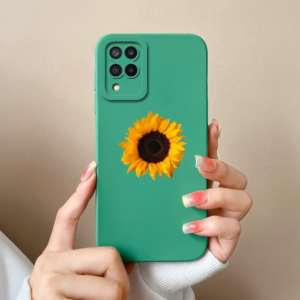 Case For Samsung A 12 M12 F12 Flower Astronaut Square Lens Protection ...