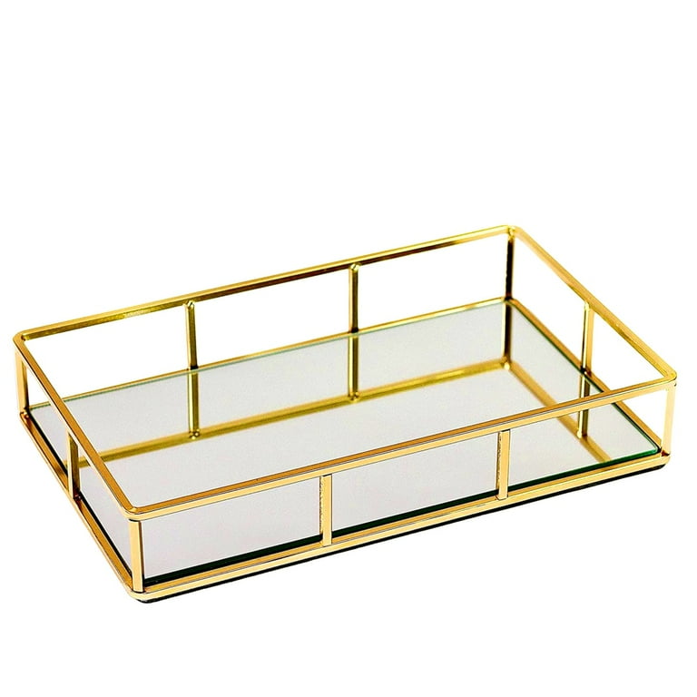 Perfum Trays,Gold Mirror Tray,Vanity Decorative Tray,Non, 57% OFF