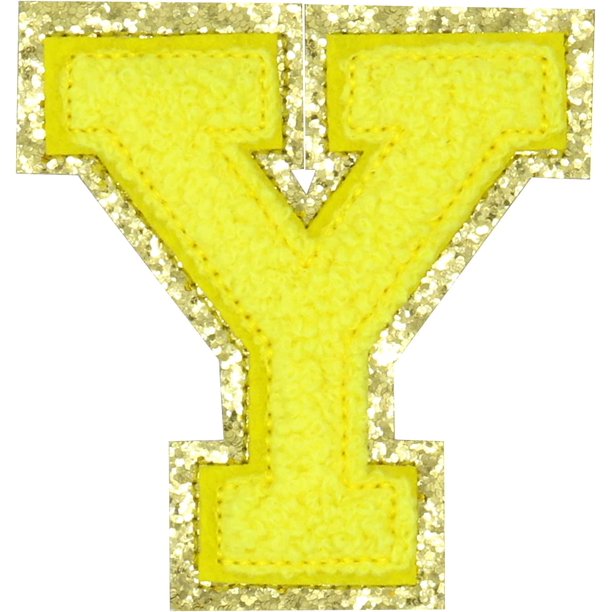 English Letter Y Iron On Repair Patches Alphabet Sewing Appliques ...