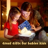 Rolilink Silicone Night Light, 16 Colors Tap Control USB Rechargeable ...