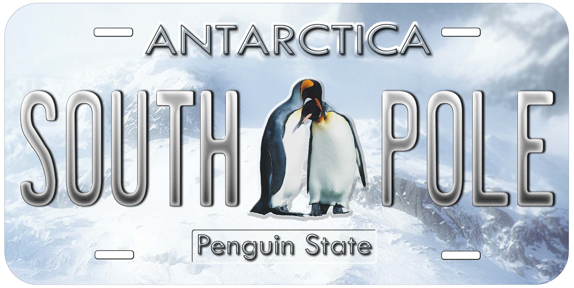South Pole Antarctica Custom Novelty Car License Plate - Walmart.com