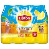 Lipton Half & Half Iced Tea and Lemonade, 16.9 oz, 12 Pack Bottles ...