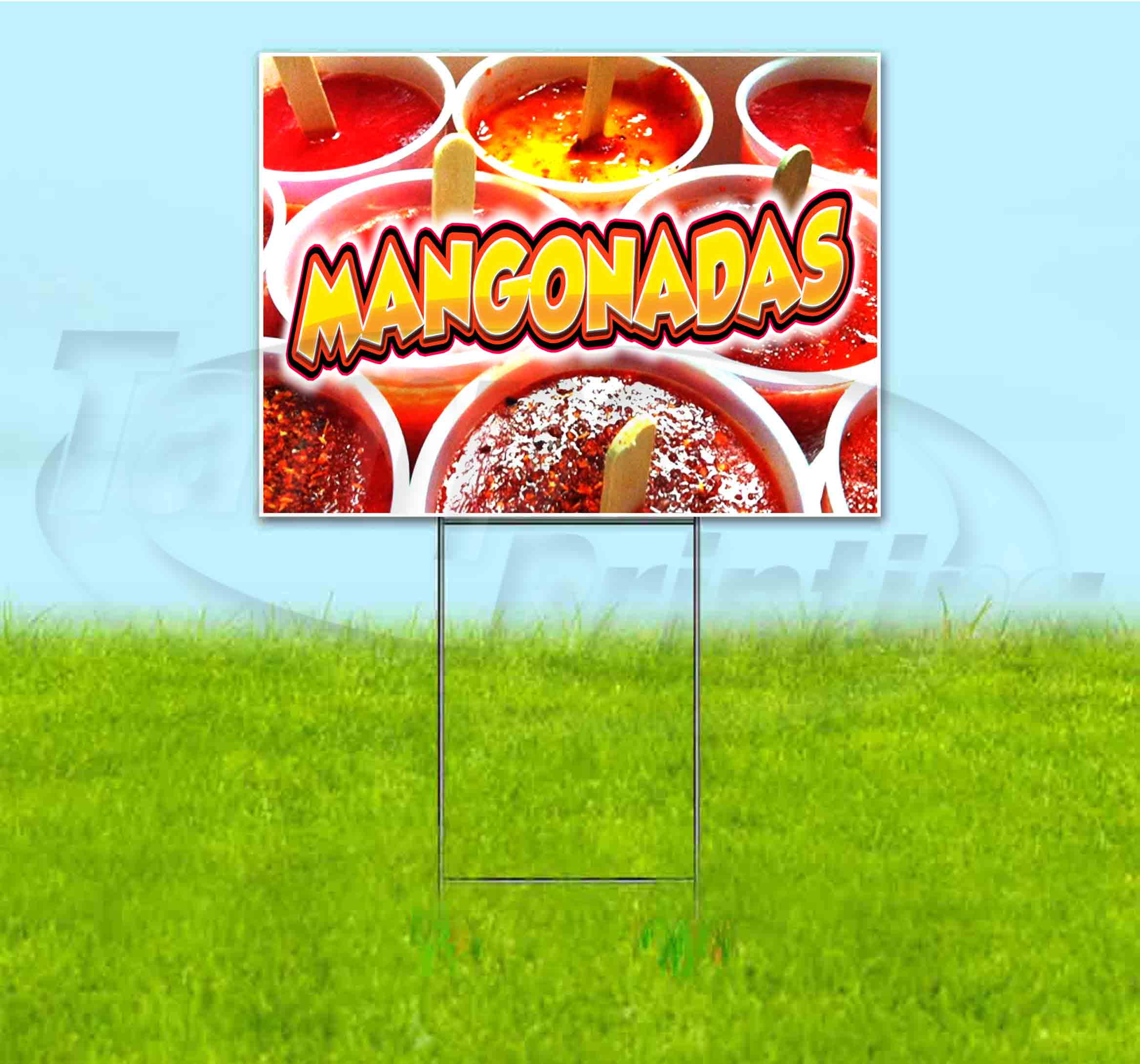 Mangonadas (18" x 24") Yard Sign, Includes Metal Step Stake - Walmart.com
