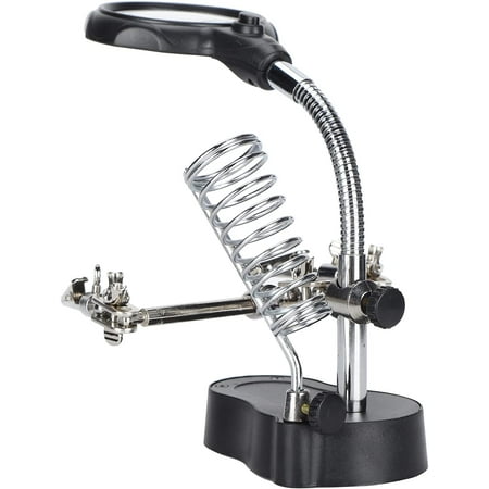 Desktop Magnifying Glass, Black Station Magnifying Glass Desktop Stand ...