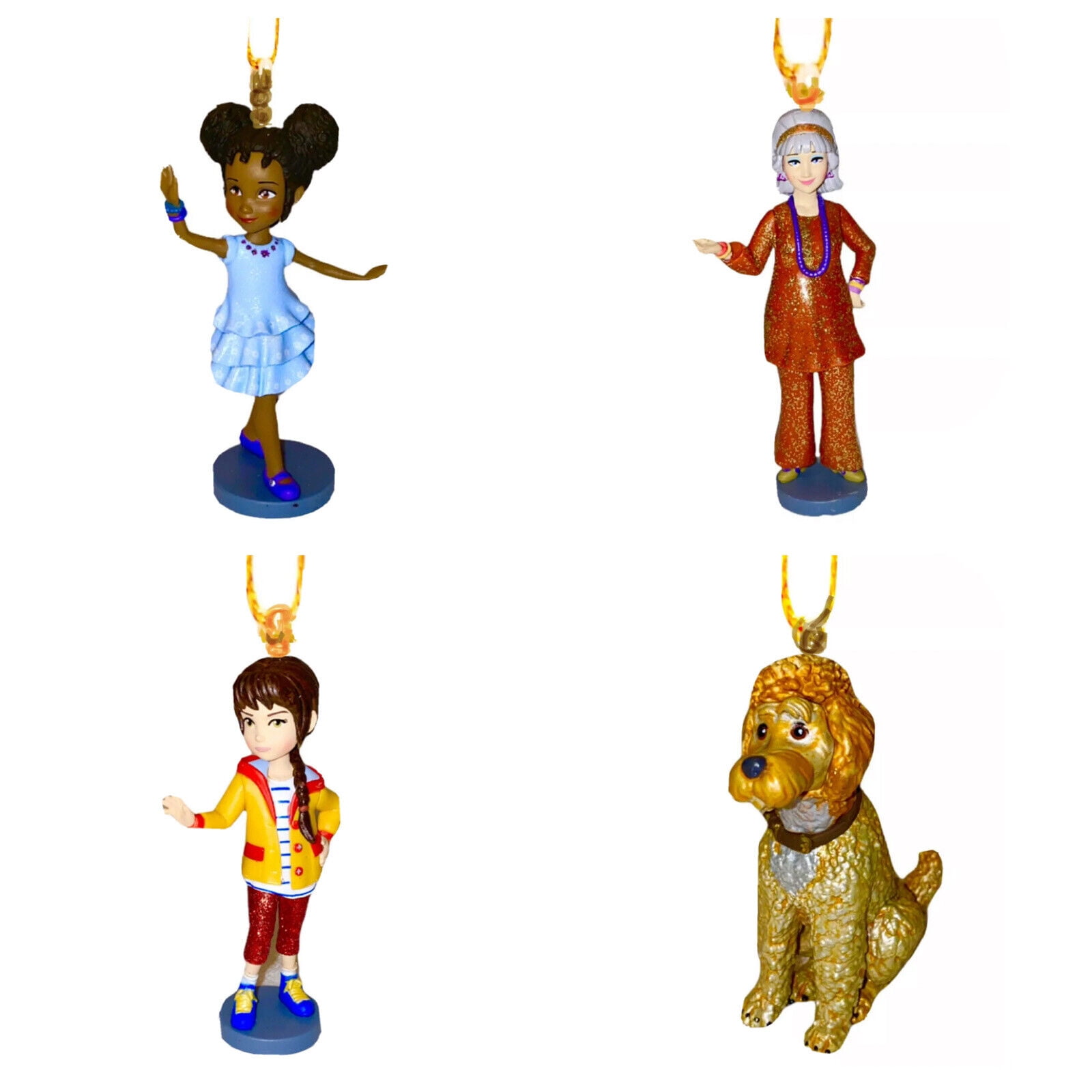 4 PVC Fan Lamp Pull Mrs Devine Grace Jo Jojo Clancy Frenchy Figures ...