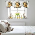Easter Chicken Tie Up Valances Curtain, Watercolor Chick Blue Green Egg ...