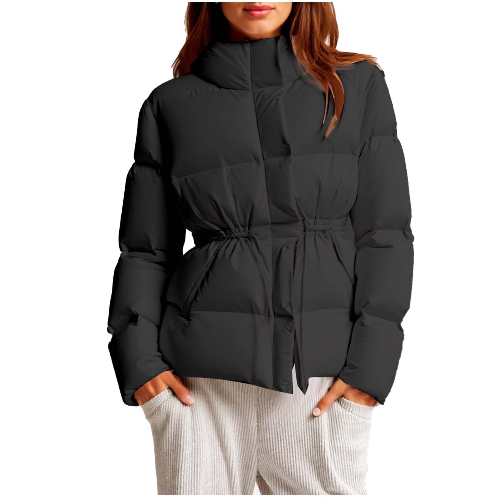 Click here for Lovzfmll Womens Winter Jacket  Waist Cinched Pleat... prices