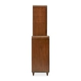Mason Park Offset Chest with Storage Mirror - Umber Brown - Walmart.com