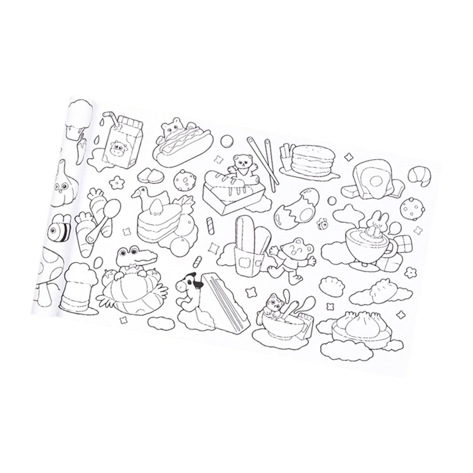 Children's Drawing Roll, Coloring Paper Roll Painting Drawing Paper ...