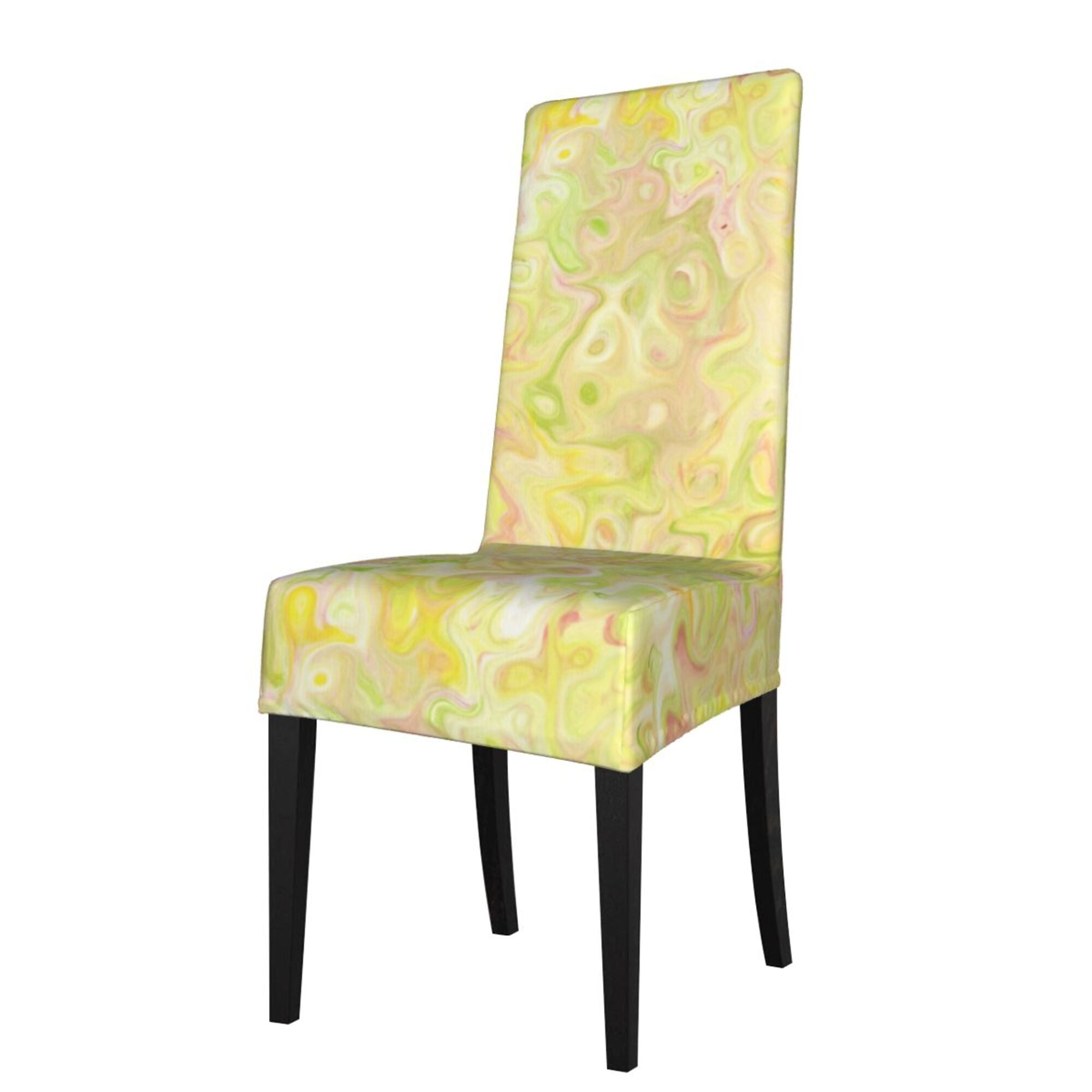 ZICANCN Yellow Watercolor Texture Chair Protectors Seat Covers , Dining ...