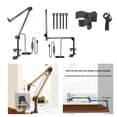 ANXPTIME Mic Stand for Most Mic Easy Installation Microphone Boom Arm ...