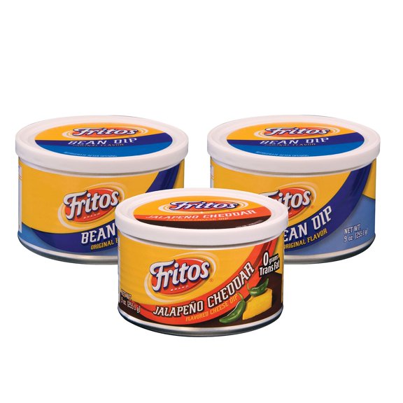 Fritos Original Bean Dips & Spreads, Regular Flavor for Chips, 3 oz ...