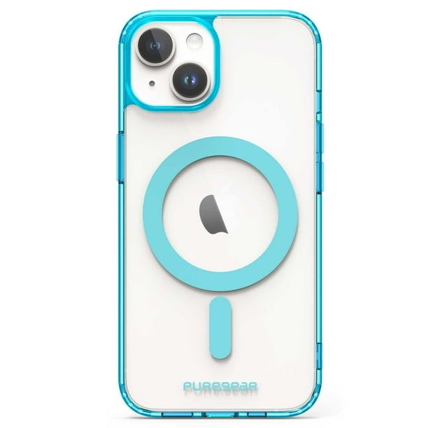 Funda PUREGEAR Slimshell MagSafe para iPhone 14 Azul Transparente ...