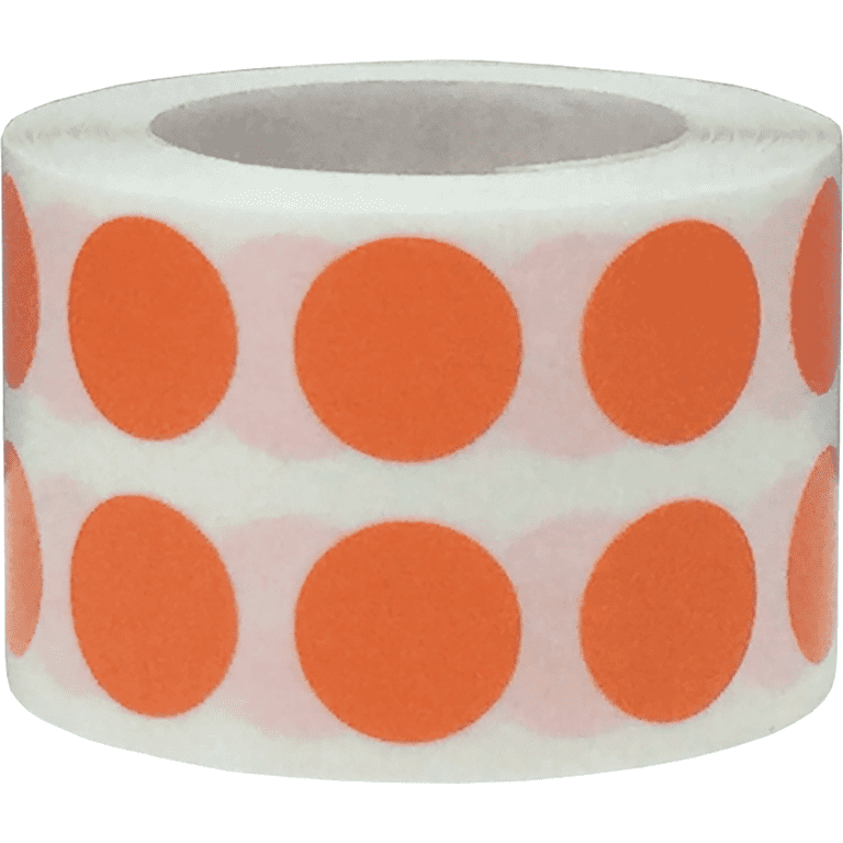 Orange Dot Stickers