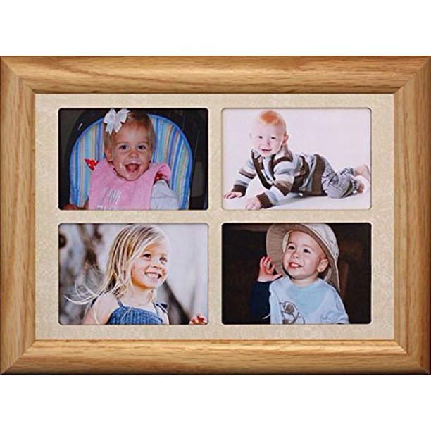 2X3 Wallet Window Picture Frame ~ Holds 4-Landscape 2"X3" Wallet Photos ...