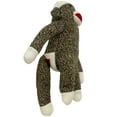 Multipet Sock Monkey Plush Dog Toy with Squeaker - Walmart.com