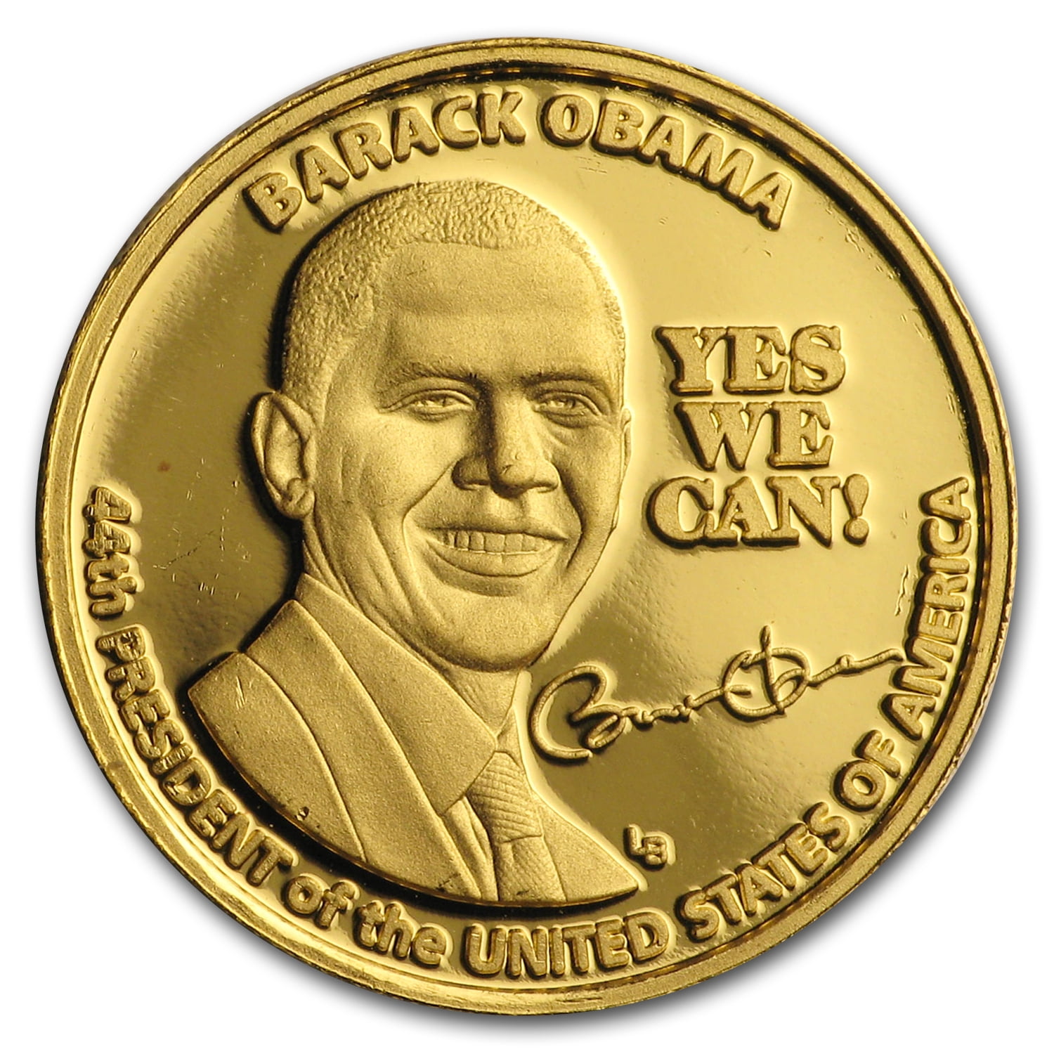 2009 Fiji 1/10 oz Gold $50 Barack Obama Proof - Walmart.com