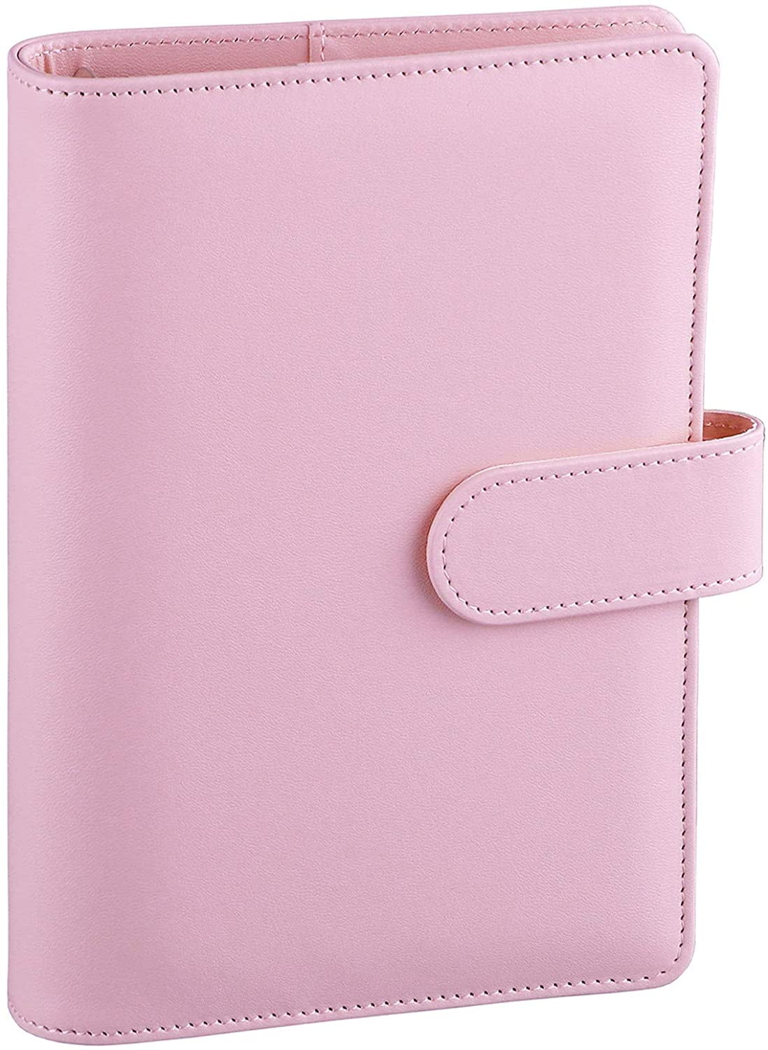 Antner A6 PU Leather Notebook Binder Refillable 6 Ring Binder for A6 ...