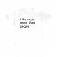 Funny Quote Unisex Tee, I like Music more than People, Music Lover ...