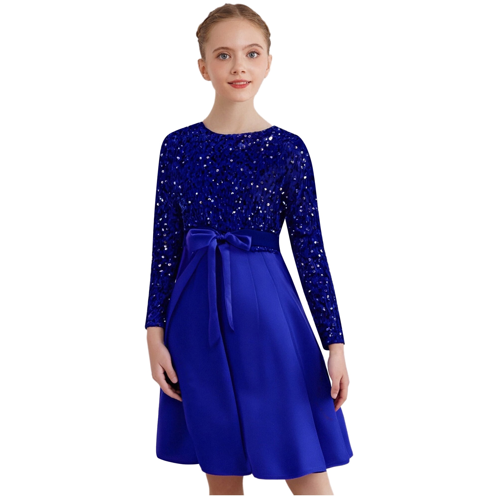 Click here for Inlzdz Flower Girl Dress Sequined Pageant Ball Gow... prices