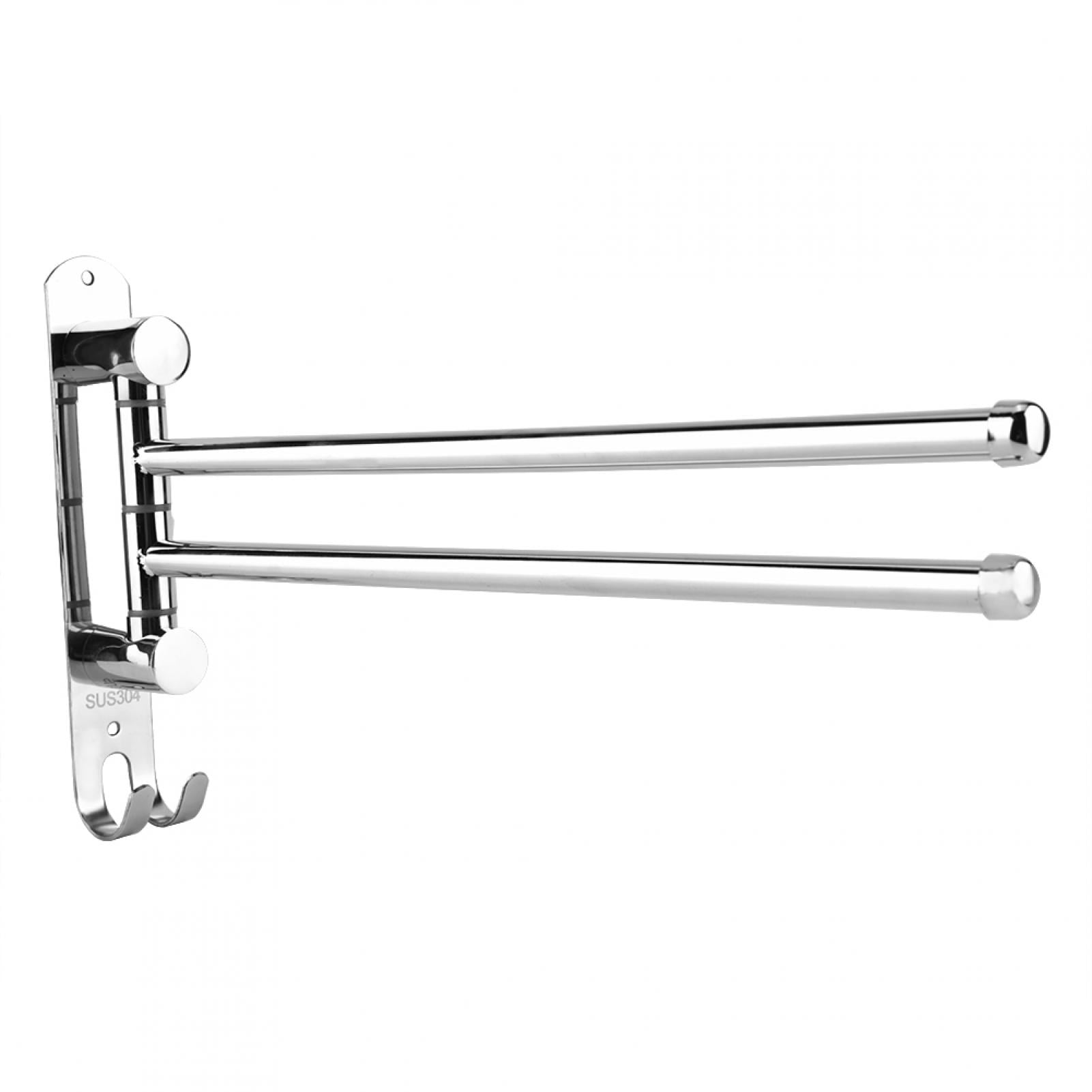 Swivel Towel Bar Bathroom Towel Holder Wall-Mounted Swing Out Towel ...
