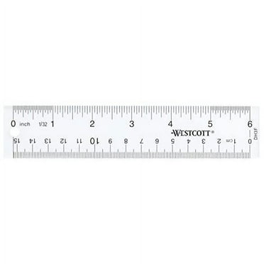 Westcott 10562 Acrylic Clear Ruler, 12 In - Walmart.com