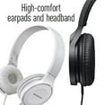 Panasonic Lightweight On-Ear Wired Headphones With Microphone (White ...