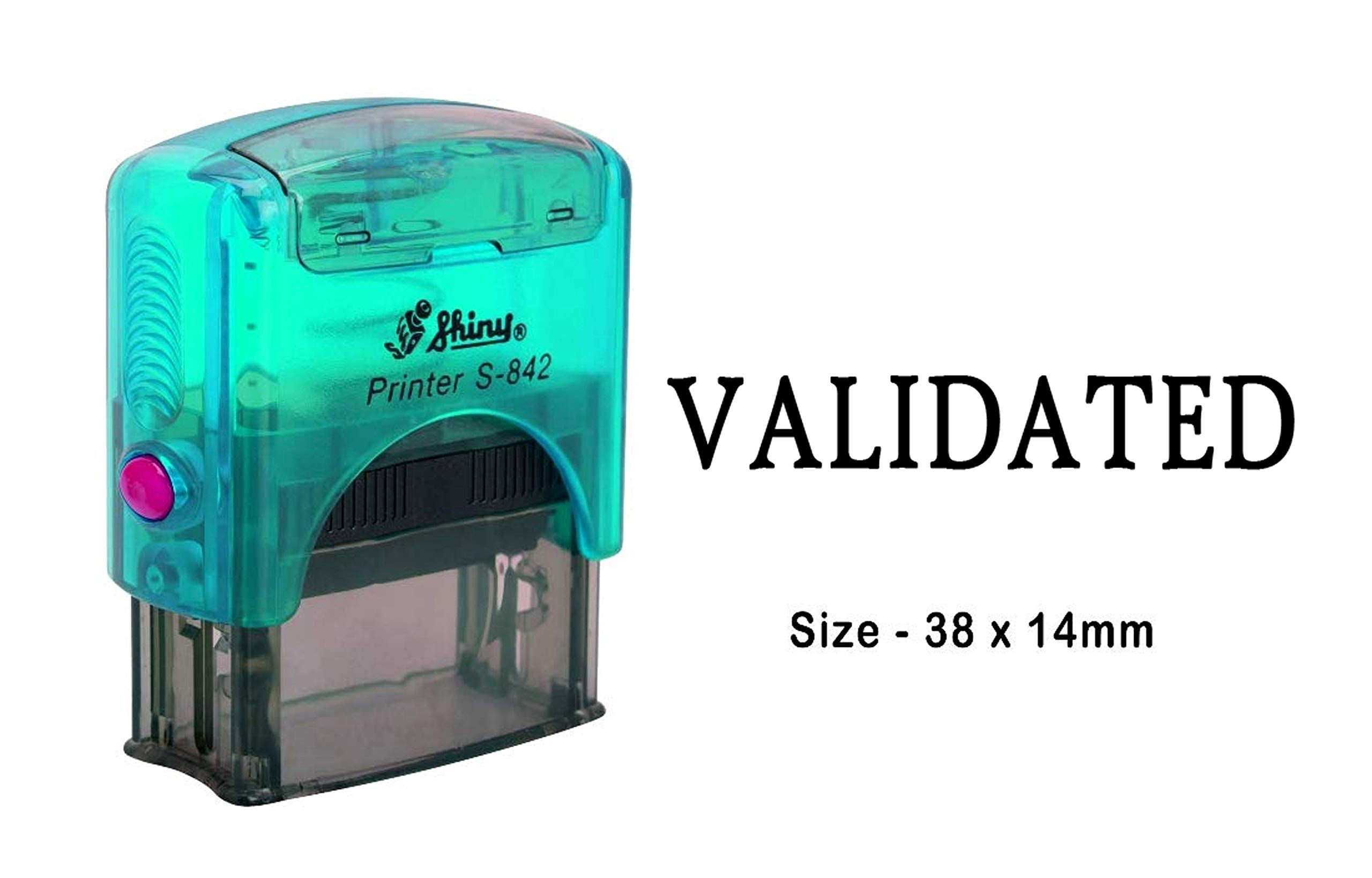PrintValue Self-Inking Validated Stamp-Shiny-S-842-(Black Ink) - Walmart.com