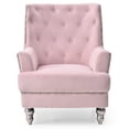 Pink Velvet - Round Arms for Relaxed Seating - Office Break Area ...